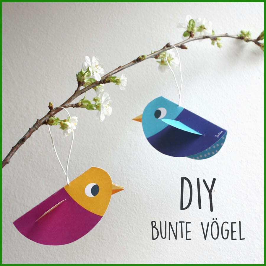 Spannende Vorlage Vogel Basteln Ebenbild